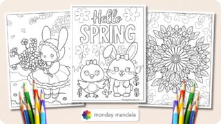 36 Spring Coloring Pages (Free PDF Printables)