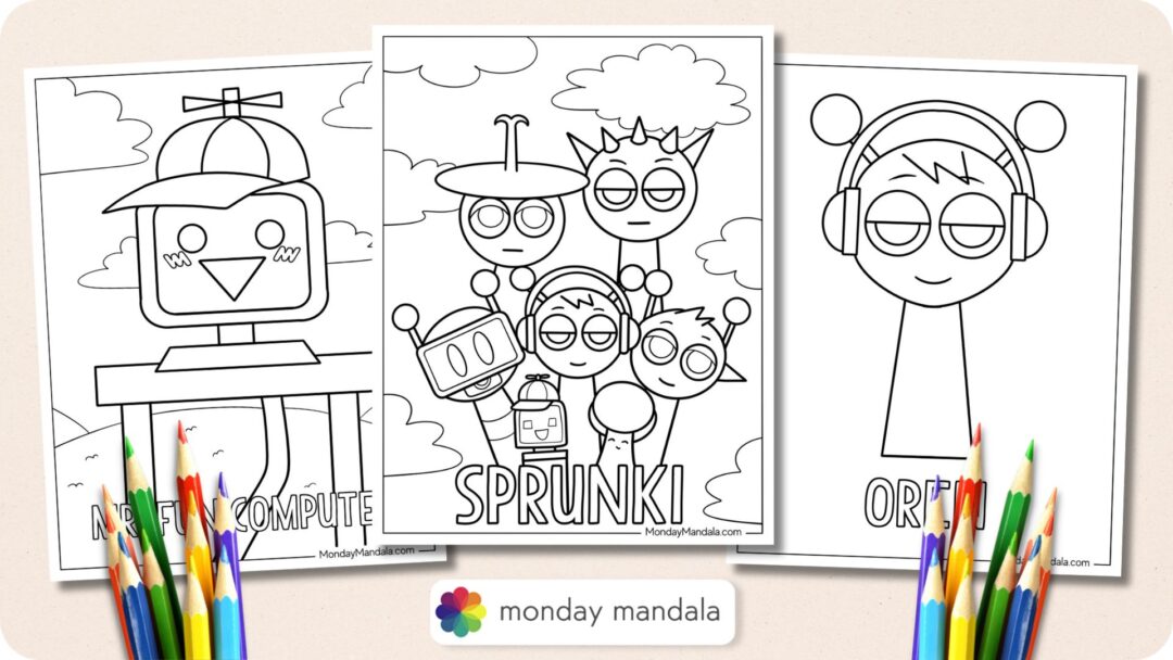 22 Sprunki Coloring Pages (Free PDF Printables)