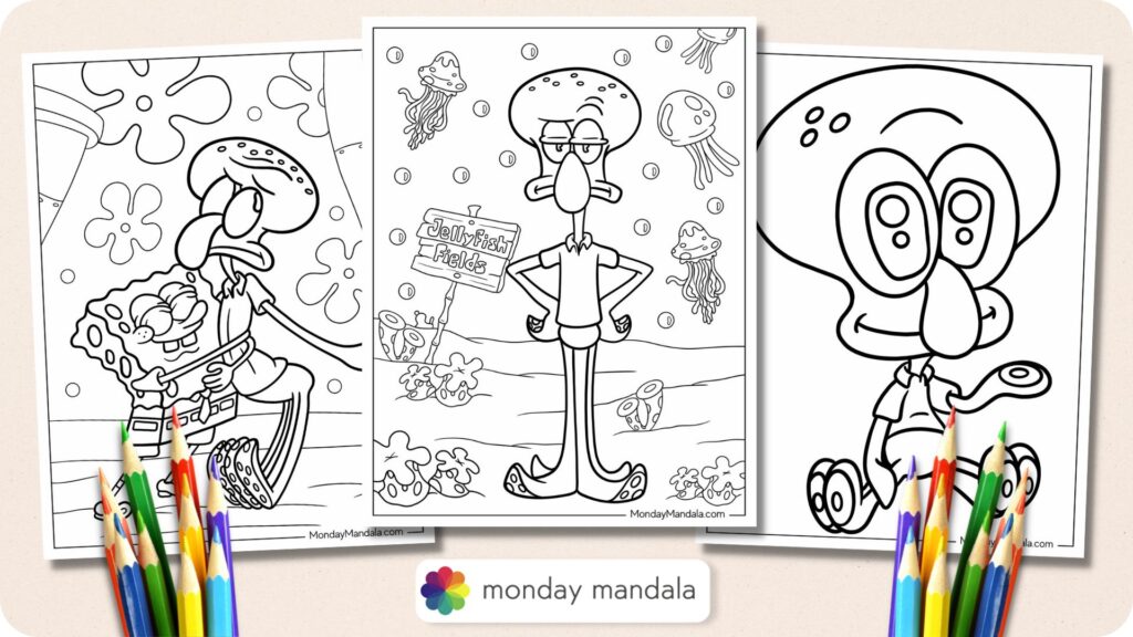 20 Squidward Coloring Pages (Free PDF Printables)