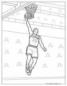 18 Steph Curry Coloring Pages (Free PDF Printables)