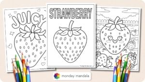 32 Strawberry Coloring Pages (Free PDF Printables)