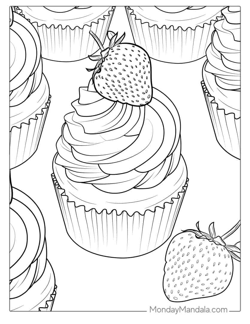 32 Strawberry Coloring Pages (Free PDF Printables)