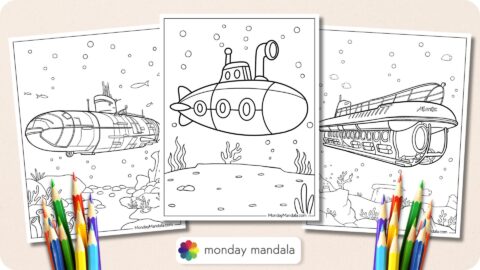 20 Submarine Coloring Pages (Free PDF Printables)