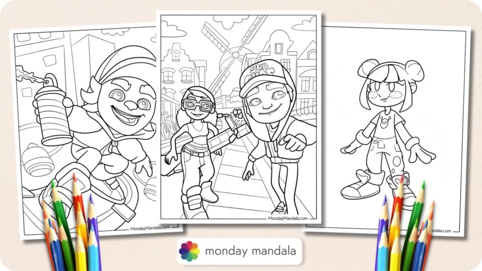 20 Subway Surfers Coloring Pages (Free PDF Printables)