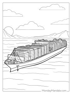 32 Boat & Ship Coloring Pages (Free PDF Printables)