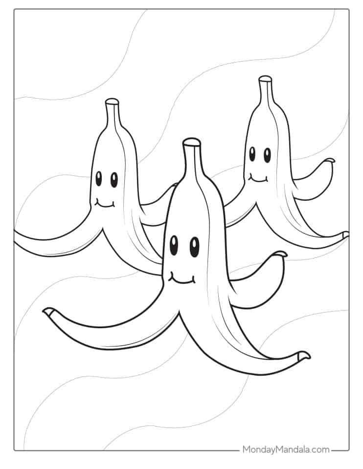 35 Banana Coloring Pages (Free PDF Printables)