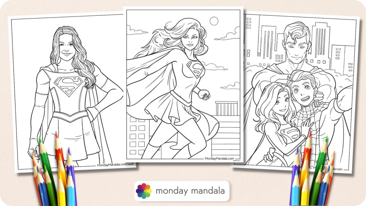 20 Supergirl Coloring Pages (Free PDF Printables)