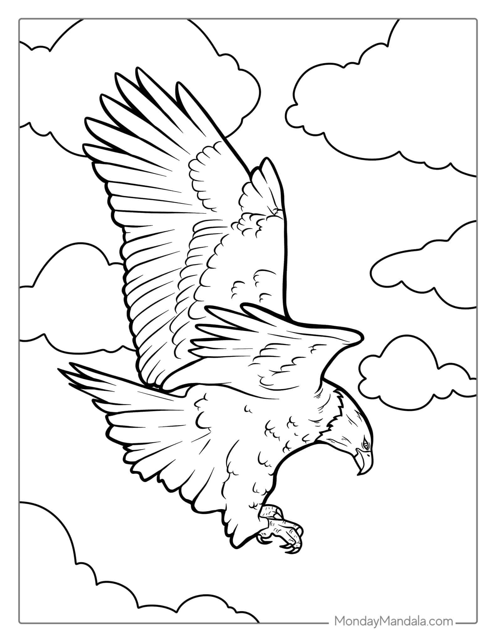 35 Bald Eagle Coloring Pages (Free PDF Printables)