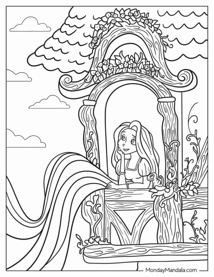 20 Fairy Tale Coloring Pages (Free PDF Printables)