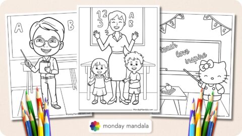 20 Teacher Coloring Pages (Free PDF Printables)