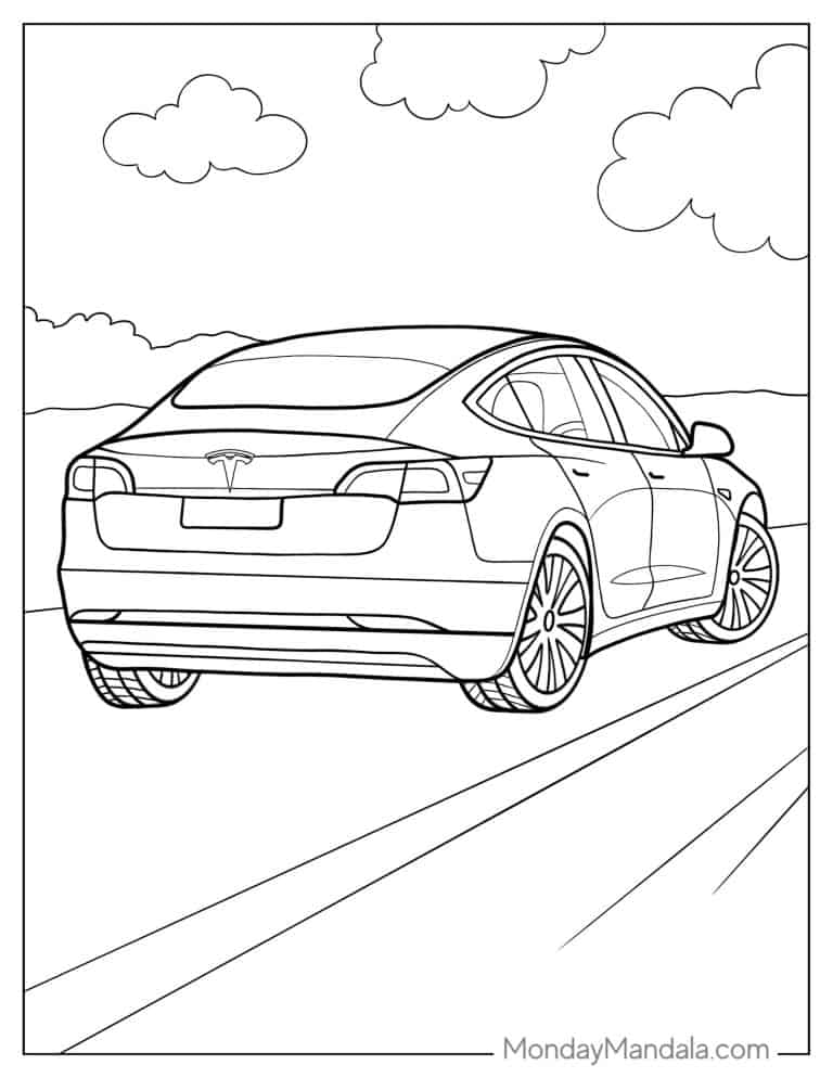 33 Tesla Coloring Pages (Free PDF Printables)