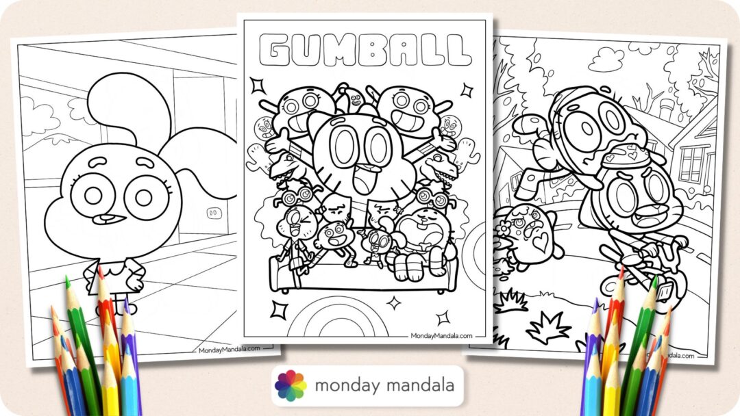 20 Amazing World Of Gumball Coloring Pages (Printables)