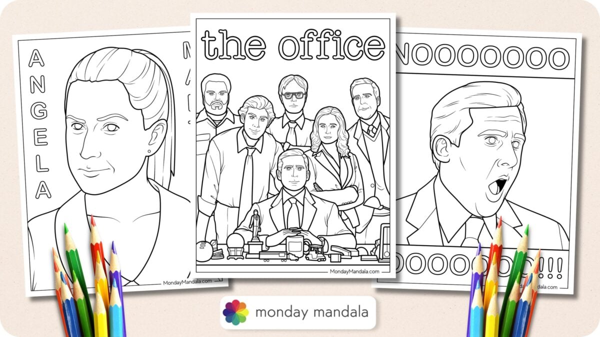 28 The Office Coloring Pages (Free PDF Printables)