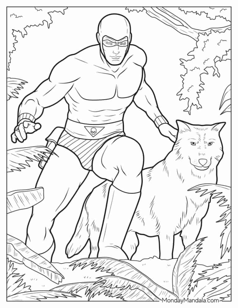 30 Superhero Coloring Pages (Free PDF Printables)