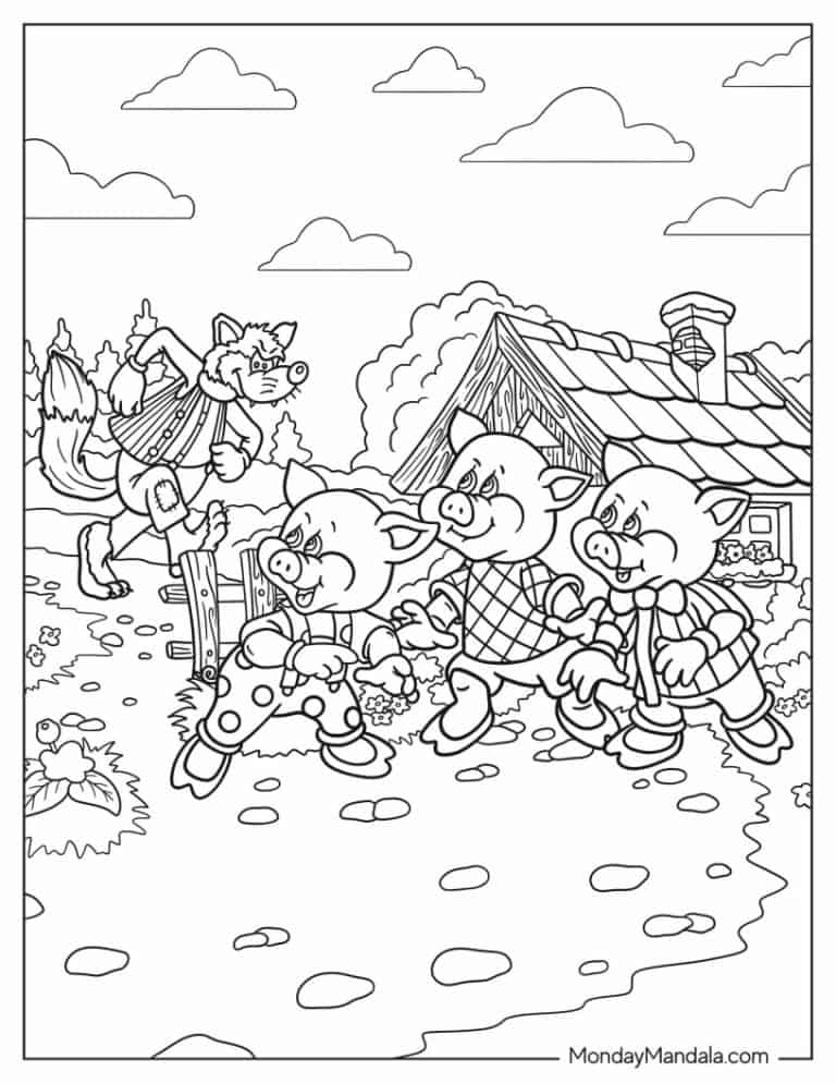 20 Fairy Tale Coloring Pages (Free PDF Printables)