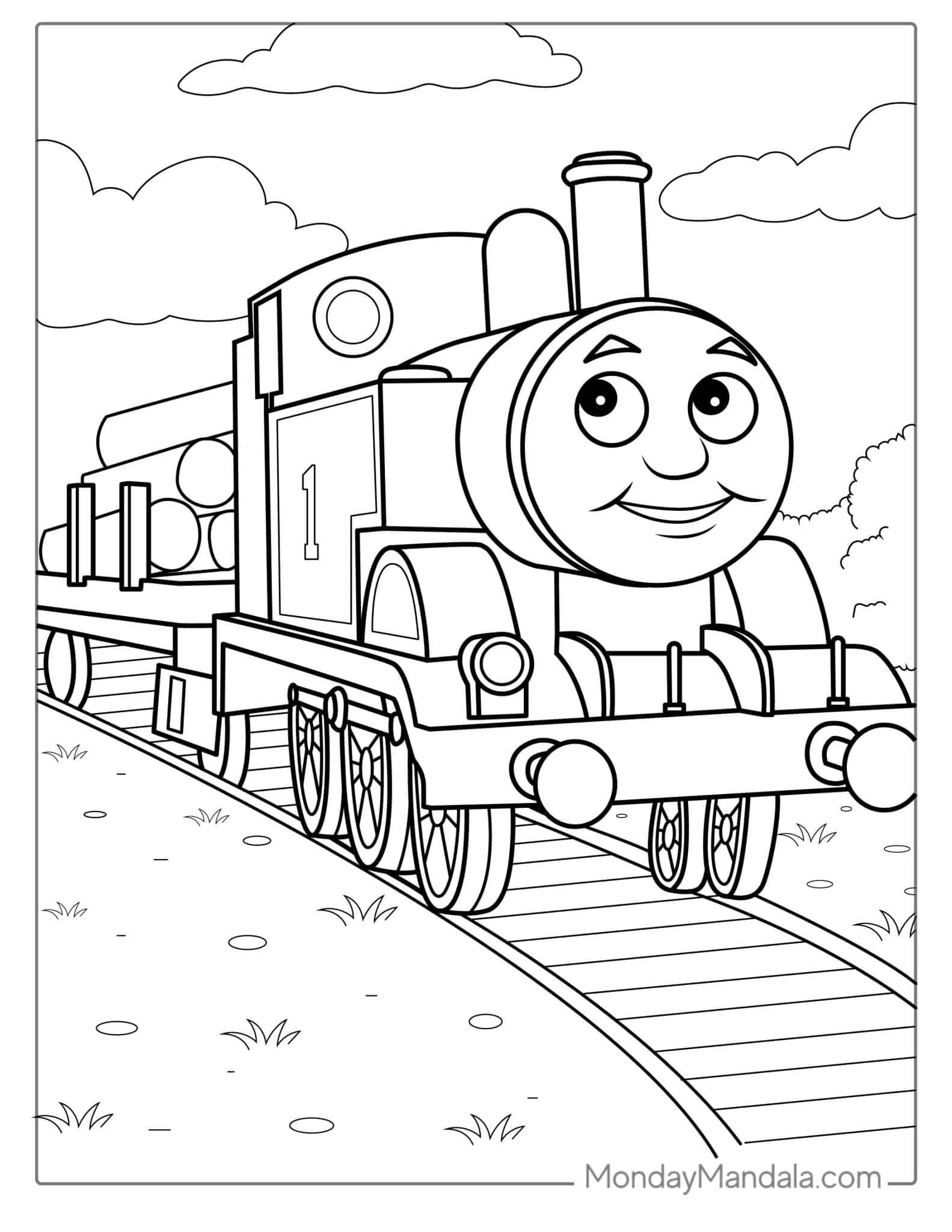 42 Thomas & Friends Coloring Pages (Free PDF Printables)