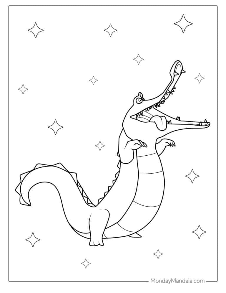 38 Crocodile Coloring Pages (Free PDF Printables)