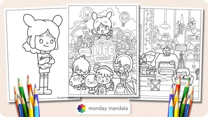 24 Toca Boca Coloring Pages (Free PDF Printables)