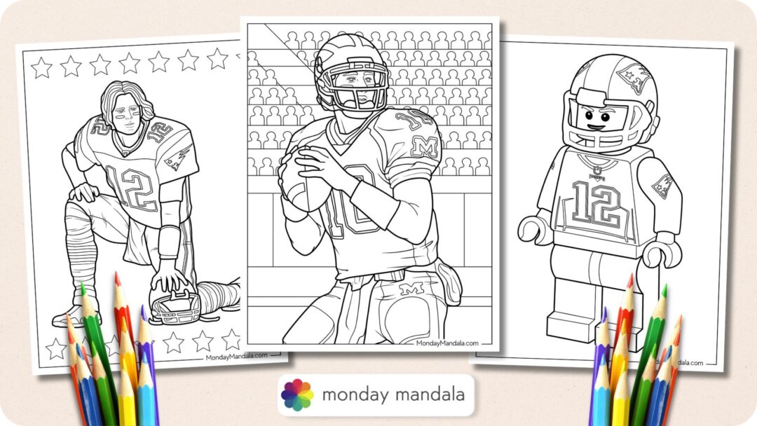 16 Tom Brady Coloring Pages (Free PDF Printables)