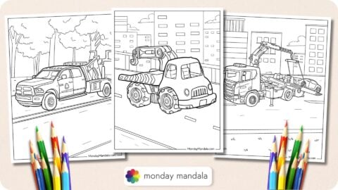 20 Tow Truck Coloring Pages (Free PDF Printables)