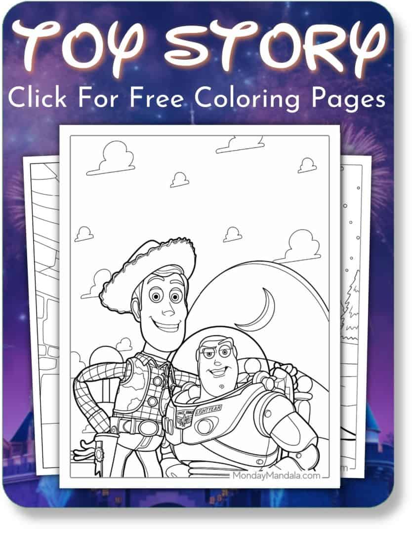 500 Disney Coloring Pages (Free PDF Printables)