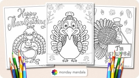 52 Turkey Coloring Pages (Free PDF Printables)