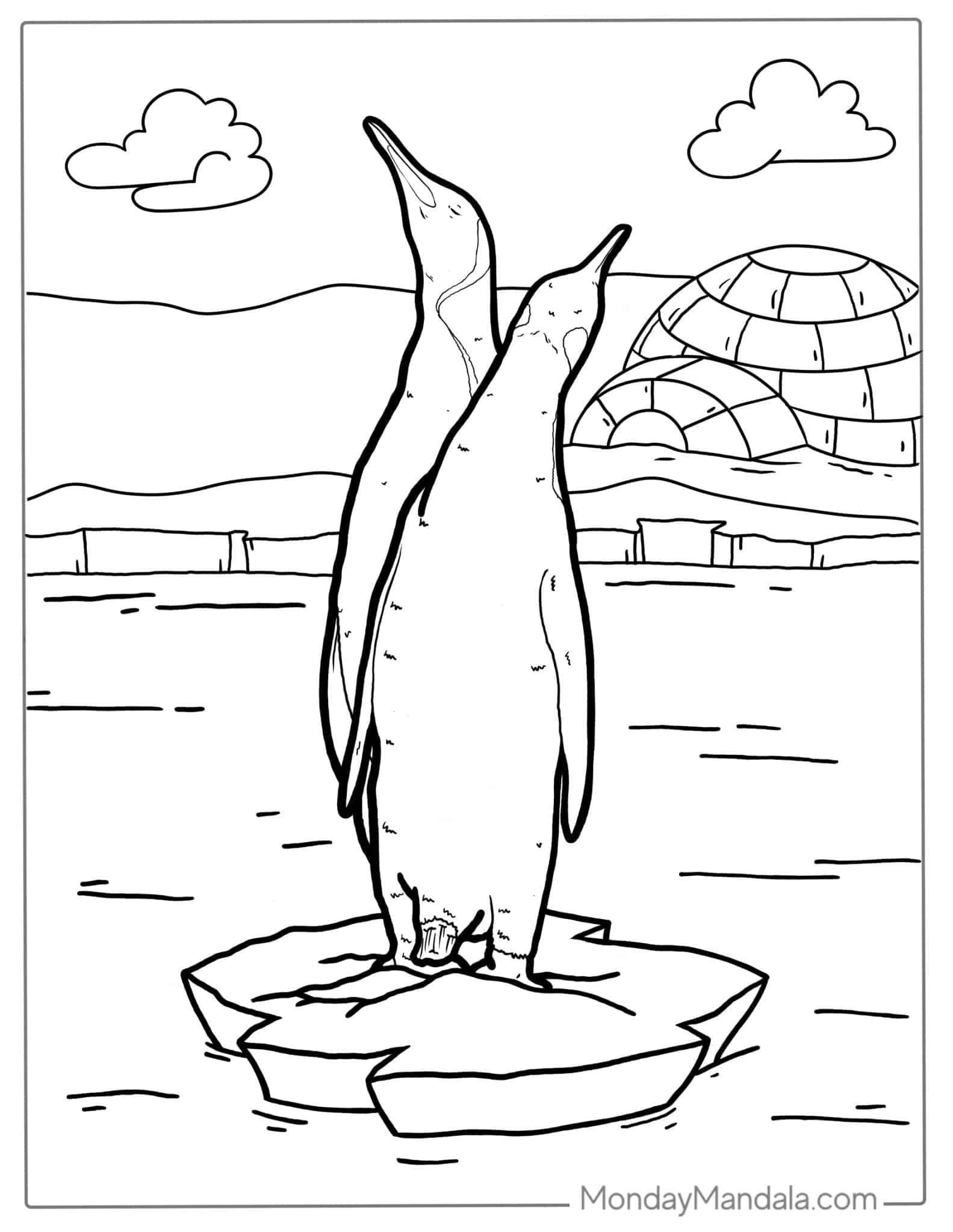 41 Penguin Coloring Pages (Free PDF Printables)