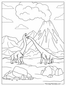 18 Brachiosaurus Coloring Pages (Free PDF Printables)