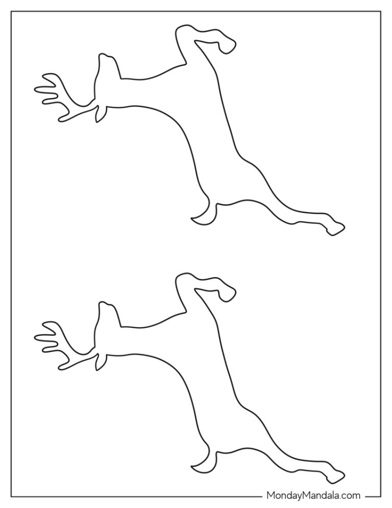 42 Reindeer Templates (Free PDF Printables)