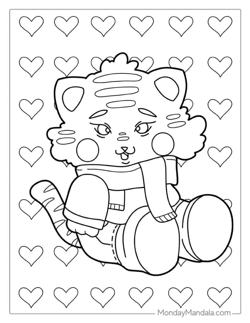 40 Tiger Coloring Pages (Free PDF Printables)