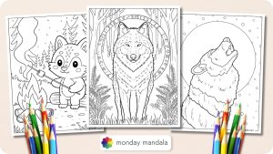 39 Wolf Coloring Pages (Free PDF Printables)