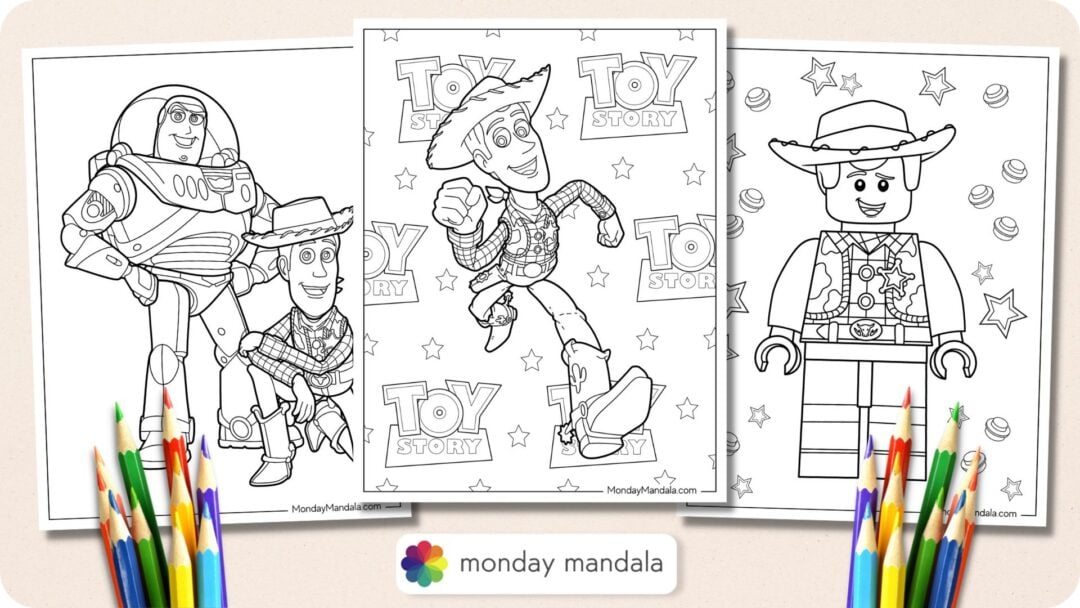 24 Woody Coloring Pages (Free PDF Printables)
