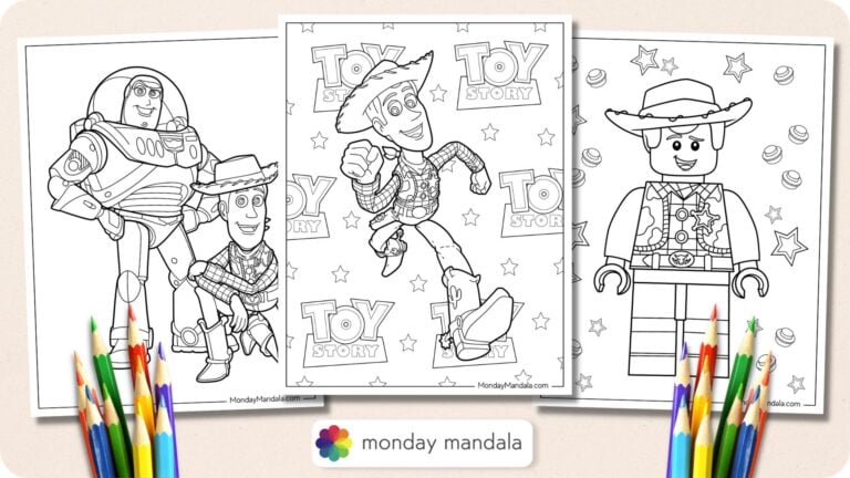 24 Woody Coloring Pages (Free PDF Printables)