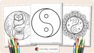 20 Yin & Yang Coloring Pages (Free PDF Printables)