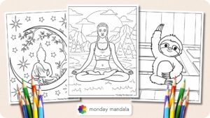 20 Yoga Coloring Pages (Free PDF Printables)