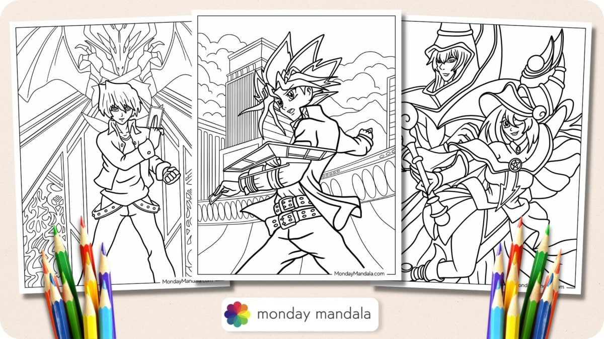 20 Yu-Gi-Oh Coloring Pages (Free PDF Printables)