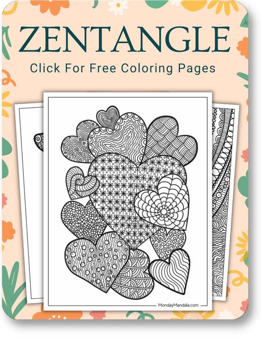 2,000 Adult Coloring Pages (Free PDF Printables)