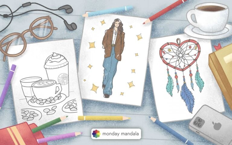 2,000 Adult Coloring Pages (Free PDF Printables)