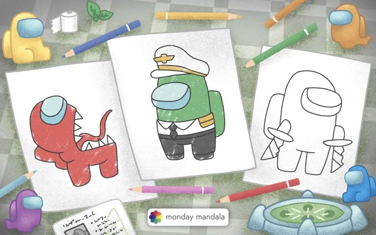 65 Among Us Coloring Pages (Free PDF Printables)