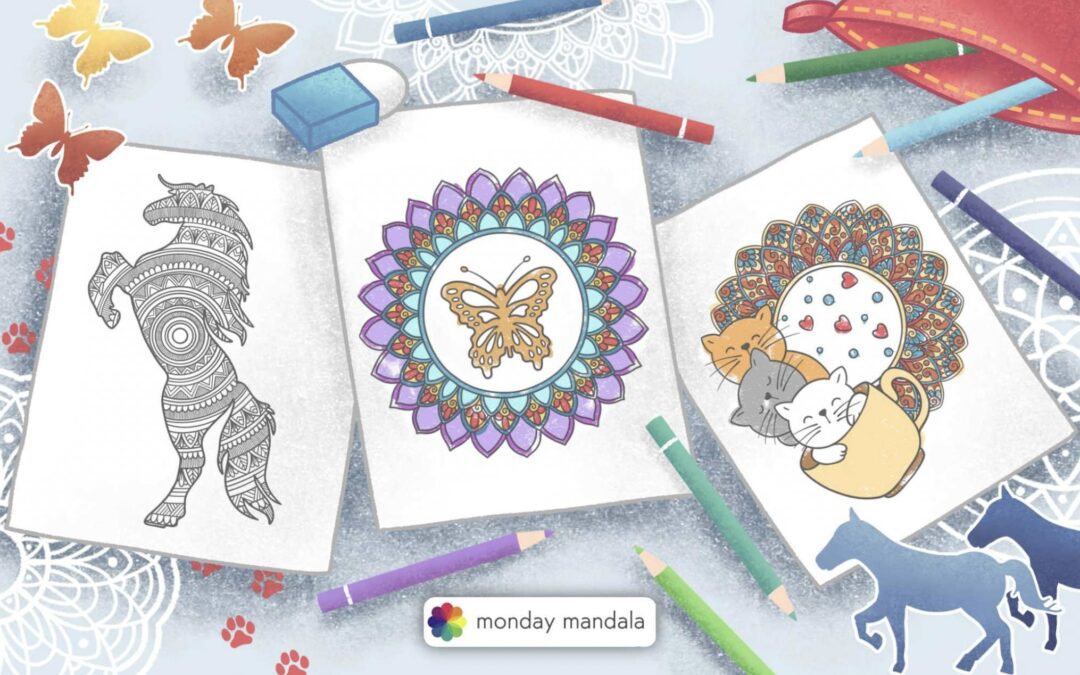 30 Animal Mandala Coloring Pages (Free PDF Printables)