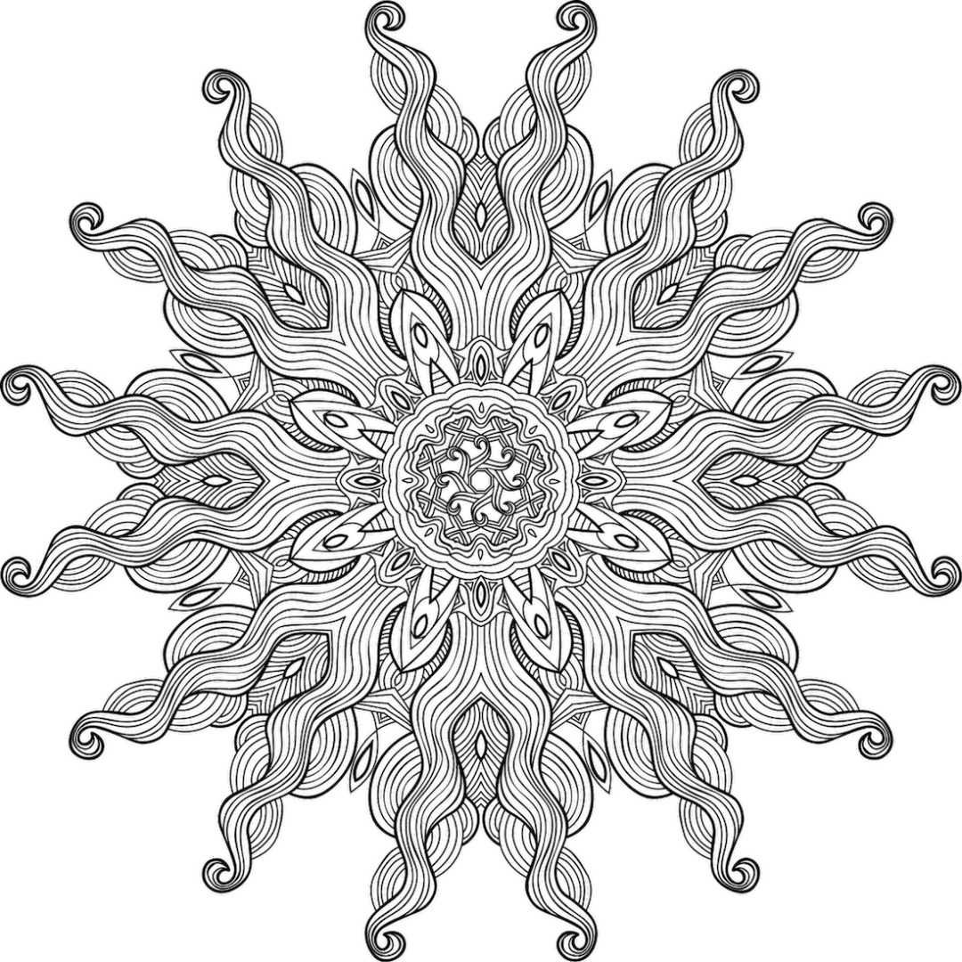 Bardo Journey Coloring Page - Monday Mandala