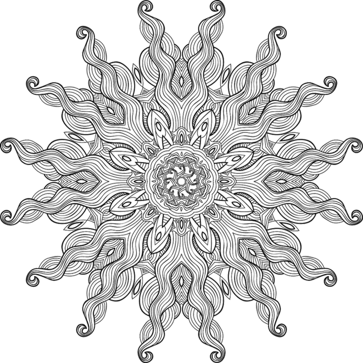 Bardo Journey Coloring Page - Monday Mandala