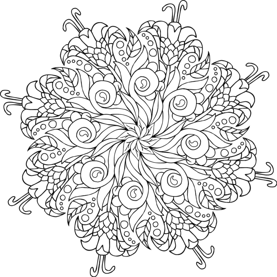 Bodhi Tree Coloring Page - Monday Mandala