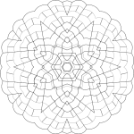 Broken Glass Coloring Page - Monday Mandala