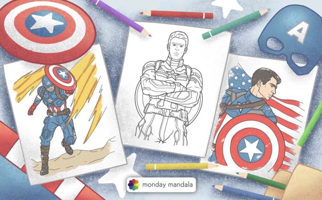 20 Captain America Coloring Pages (Free PDF Printables)