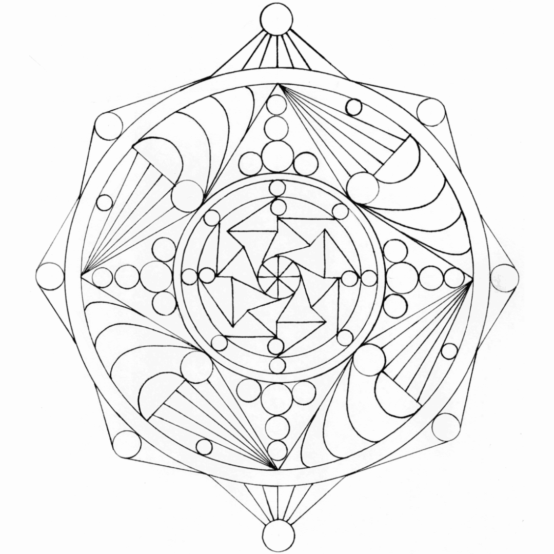 Free coloring pages for you to print - Monday Mandala