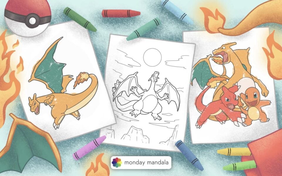 26 Charizard Coloring Pages (Free PDF Printables)