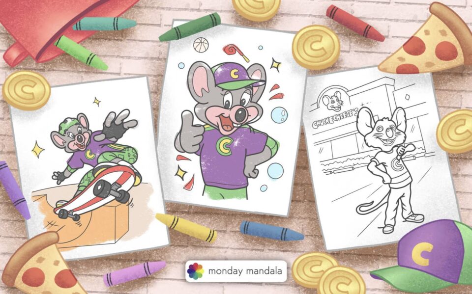 20 Chuck E. Cheese Coloring Pages (Free PDF Printables)