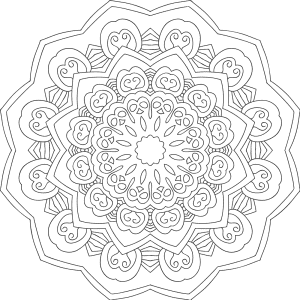 Damsel Coloring Page - Monday Mandala