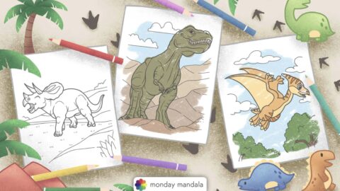 20 Dinosaur Egg Coloring Pages (Free PDF Printables)